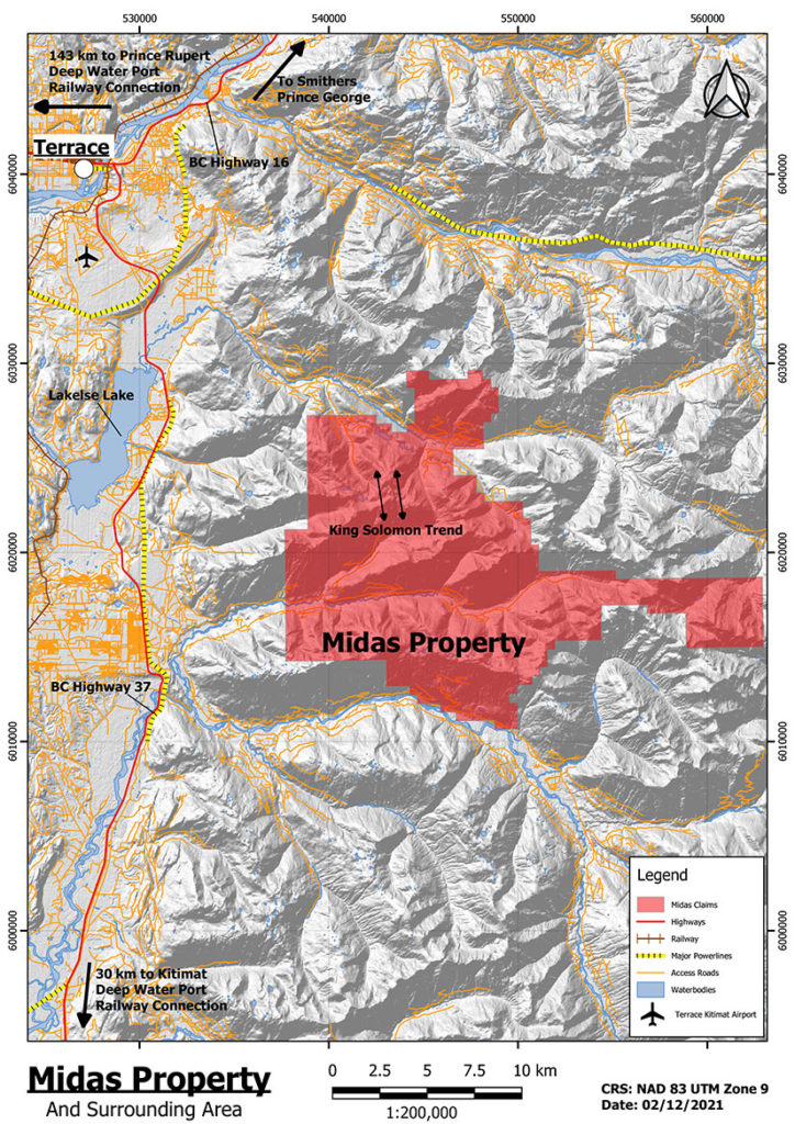 Midas Maps 2021 - Juggernaut Exploration Ltd. TSX.V: JUGR